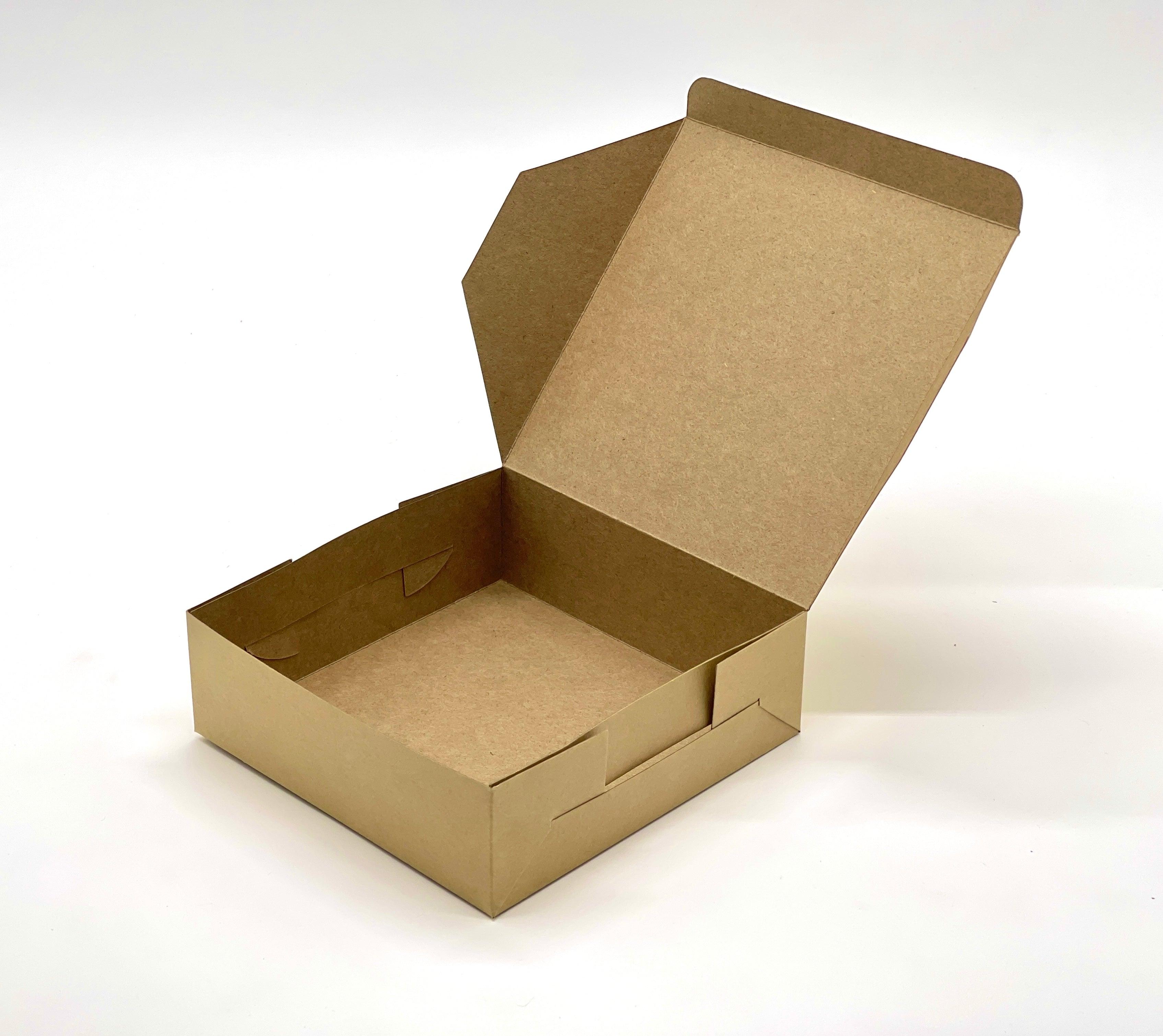 Small Kraft Bakery Box 5" x 5" x 2" inches – EcoPakOnline